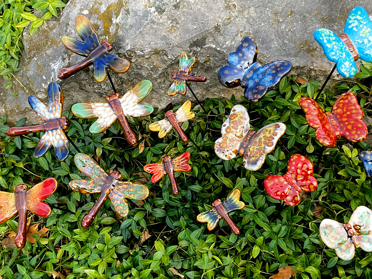 Ceramic Butterfly Stakes, Large – Marshall Home Corporation